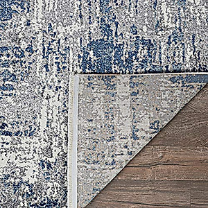 Couristan Marblehead Breccia Area Rug, 7'10" x 10'3", Blue Grey