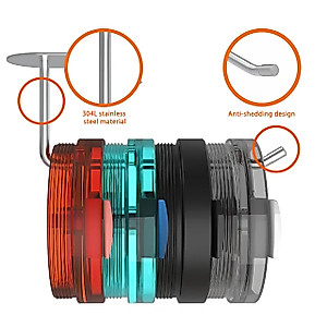 Yingbao Simple Tumbler Lid Organizer, 2 Pack Kitchen Organizer and Storage Sticky Wall Mount Lid Rack Stan Tumbler Lid Storage Hook Holds Multiple Lids, Space Saving Yeti Lid Organizer