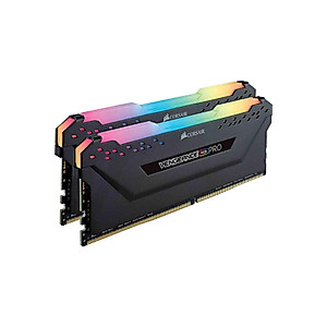 Corsair Vengeance RGB Pro 16GB (2x8GB) DDR4 4000 (PC4-32000) C18 AMD Optimized Memory – Black