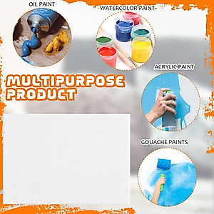 Fulmoon 45 Pcs Stretched Canvas Multi Pack for Painting, 5 x 7", 8 x 10", 11 x 14" (15 of Each), Cotton White Blank Canvas Boards for Kids Art Supplies Panels for Oil Acrylic Watercolor Paint