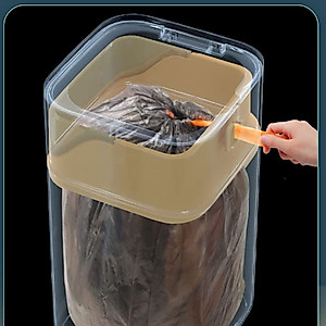 QDLZLG Trash Can Style Seal Press for Kitchen Bathroom Office Storage Bucket Dustbins Accessories with Lid Garbage