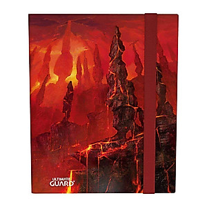 Ultimate Guard Flexxfolio Lands Edition | 9 Side-Loading Pocket for Trading Card Storage up to 360 Cards Binder, Mountain Cover Card Collection Album Folder designed for Double-Sleeved Cards