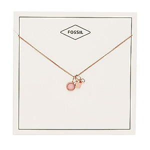 Fossil Women's Rose Gold-Tone Necklace, Color: Rose Gold (Model: JF03046791)