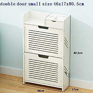 TFIIEXFL Multi-Layer Dust-Proof Simple Household Shoe Racks, Slits Behind The Door, Thin Shoe Racks, Space-Saving Storage (Size : Small)