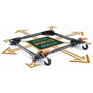 HTC-2000 Adjustable Mobile Base For Power Tools, Large Machinery, 500-pound Weight Capacity, Black, 1