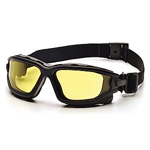Pyramex SB7030SDT I-Force Safety Glasses Black Frame w/Amber A/Fog Lens (3 Pair)