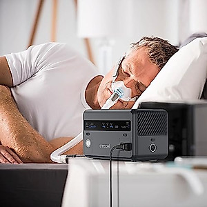 CTECHi Portable Power Station 300W with LiFePO4 Battery, 299Wh Solar Powered Generator, Battery Power Supply for Home Emergency Use, Outdoor, CPAP, Camping, Weekend Trip and Fishing