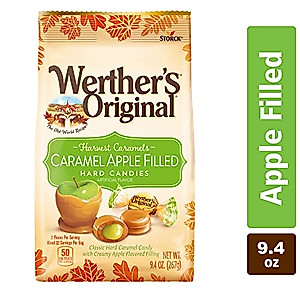 Werther's Original Hard Apple Filled Caramel Candy, 9.4 Oz Bag