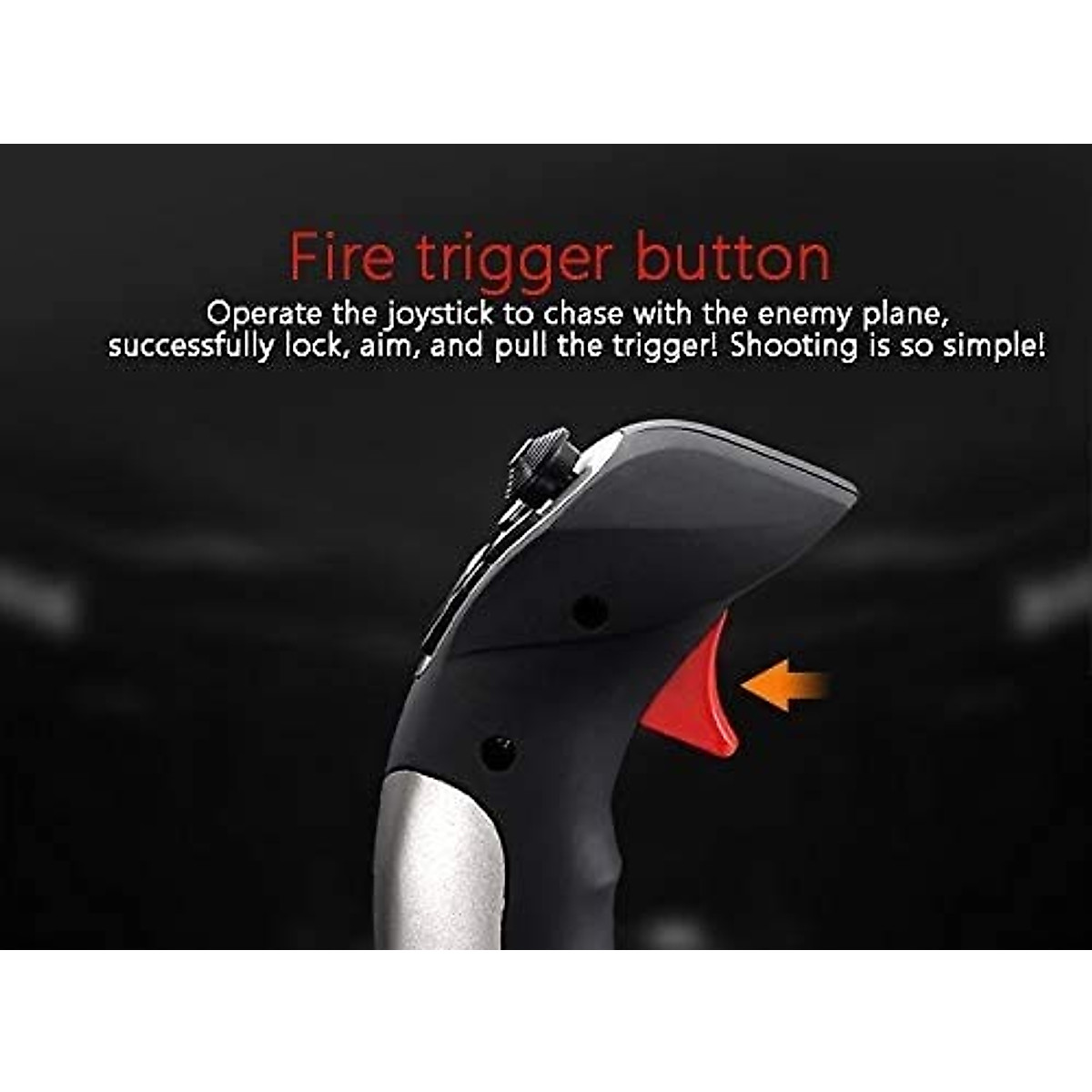 Computer Simulation Flying Fighter PC Gamepad Flight Stick Computer Simulation Flight Joystick Vibration for Windows Combat Games