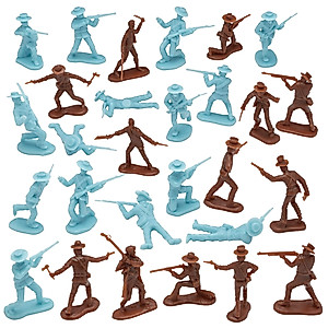 BMC The Alamo Plastic Army Men - Texas vs. Mexico 37pc Soldier Figures