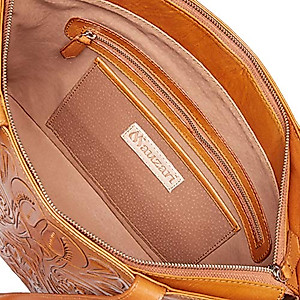 Mauzari Women's Large Leather Tote Handbag (Honey)