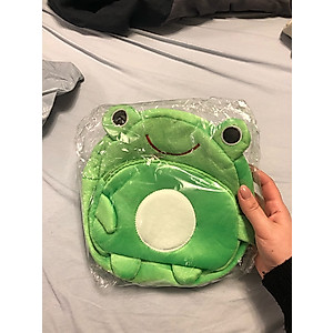 Frog Backpack Mini Frog Backpack Plush Frog Bag Frog Plushie Frog Backpack for Kids (Green)