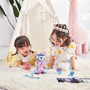 BOTZEES GO! Unicorn Toys, Unicorn Robots for Kids, Building & Electric Remote Control Toys, STEM Learning Toys for Kids Ages 3+, Girls Toys, with RC Magic Stick, App Based