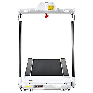 HomSof Folding Electric 3.5HP Treadmill Medium Running Machine Motorised Gym 330lbs,Portable Compact Treadmill for Home Gym Fitness Workout Jogging Walking,14KM/H,White