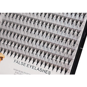 Bodermincer 200pcs 20D Premade Volume Fans Eye Lashes Extensions Thickness 0.07mm 8-16mm to Choose Black Soft Individual False Eyelashes Makeup Fake Lashes Cluster（12mm）