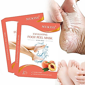 Peach Foot Peel Mask - Repair Cracked Heels, Remove Dead Skin. Makes Your Feet soft And Beautiful