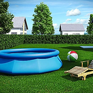 U'Artlines Artificial Grass Rug 4FTX6FT(24 Square FT), 1.2 Inch Realistic Grass Turf Thick Fake Faux Grass Carpet Patio Mat Indoor Outdoor Lawn Landscape for Dogs Garden Backyard Balcony