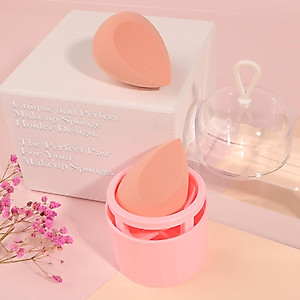 Makeup Sponge Set Blender, Beauty Sponge with Holder Makeup Blender Flawless for Foundation, Liquid,Facial Makeup Tools Beauty Gift Set