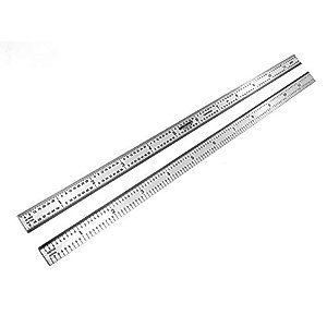 Benchmark Tools 466651 Flexible 12 Inch 5R Machinist Rule with 1/10, 1/100, 1/32 and 1/64 Markings Stainless Steel Non-Glare Satin Chrome Finish Conforms to EEC-1 Accuracy Standards (1)