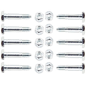 FSYHVVY fits 303160355 Shear pins and Nuts for Ariens AM123342 53200500 51001500 510015 03204300 Snowthrowers Bolt Kits（10pack）