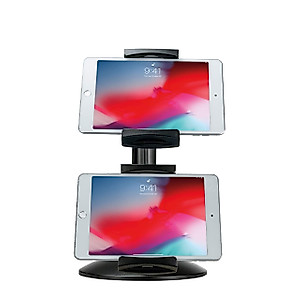 Dual Tablet Mount - CTA Quick-Connect Dual Tablet Mount with Height-Adjustable Arms for iPad Air 1-4, and Tablets up to 10” in Length (PAD-QC2M)