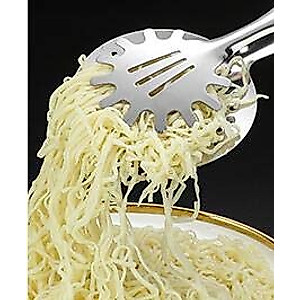 WOIWO 1PCS Stainless Steel Noodle Clamps/Noodle Clamps/Steak Clamps Food Clamps/Hollow-out Oil Filter Kitchen Multi-functional Gadget