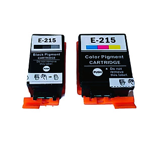 IDO Remanufactured for 215 T215 Ink Cartridges and T2950 Maintenance Box Compatible with WF-100 WF-110 Printer (3 Black, 2 Tri-Color, 1 T2950 Maintenance Box, 6 Packs)