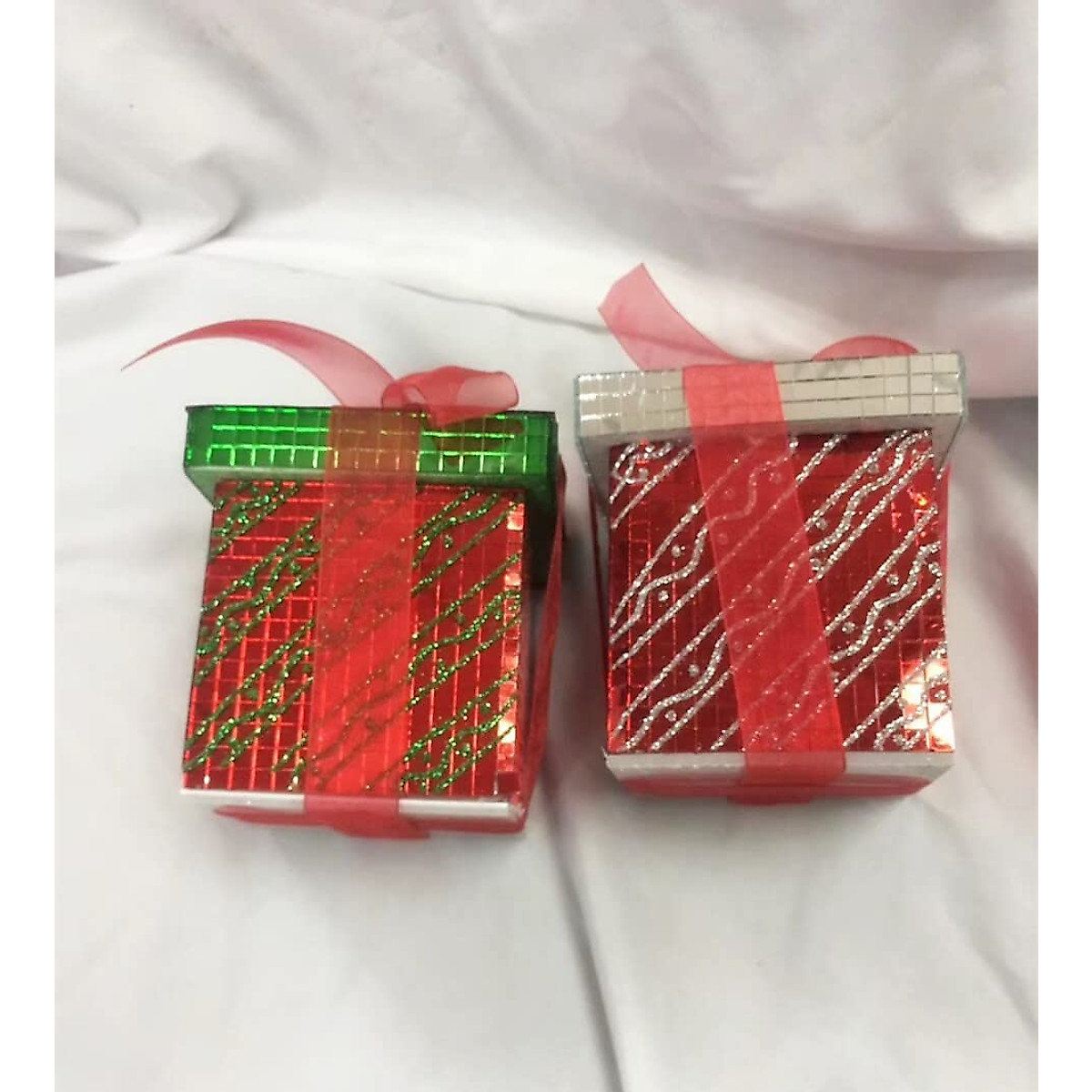 1570pcs Self-Adhesive Mosaic Tiles,Red Glass Mirror Wall Sticker for Christmas,Halloween Festival &Party Home DIY Decoration and Crafts Accessory (Red Mirror, 1 Meter)