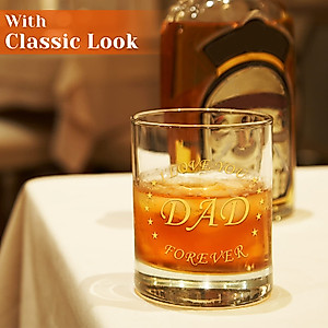 2023 Whiskey Glass Birthday Gifts for Dad - Birthday Decorations for Dad, Party Supplies - Birthday Anniversary, Bday Gifts Ideas for Him, Dad, Husband - A meaningful birthday present Whiskey Glass