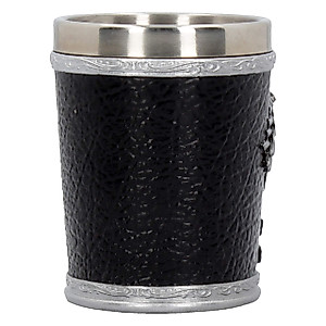 Nemesis Now B4452N9 Winter is Coming Game of Thrones Shot Glass 7cm Black, Resin w/Stainless Steel insert