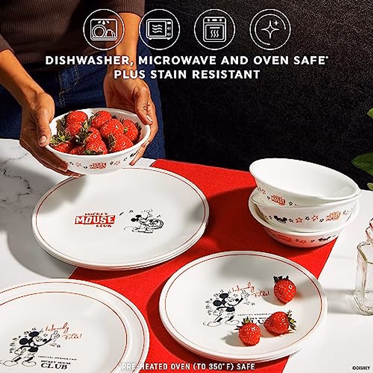 Corelle D100 4pk App DTCM MMC, Mickey Mouse