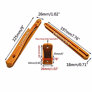 SpzcdZa Crib fence Lifter Lifting Rail Connection Set Brown w Screws