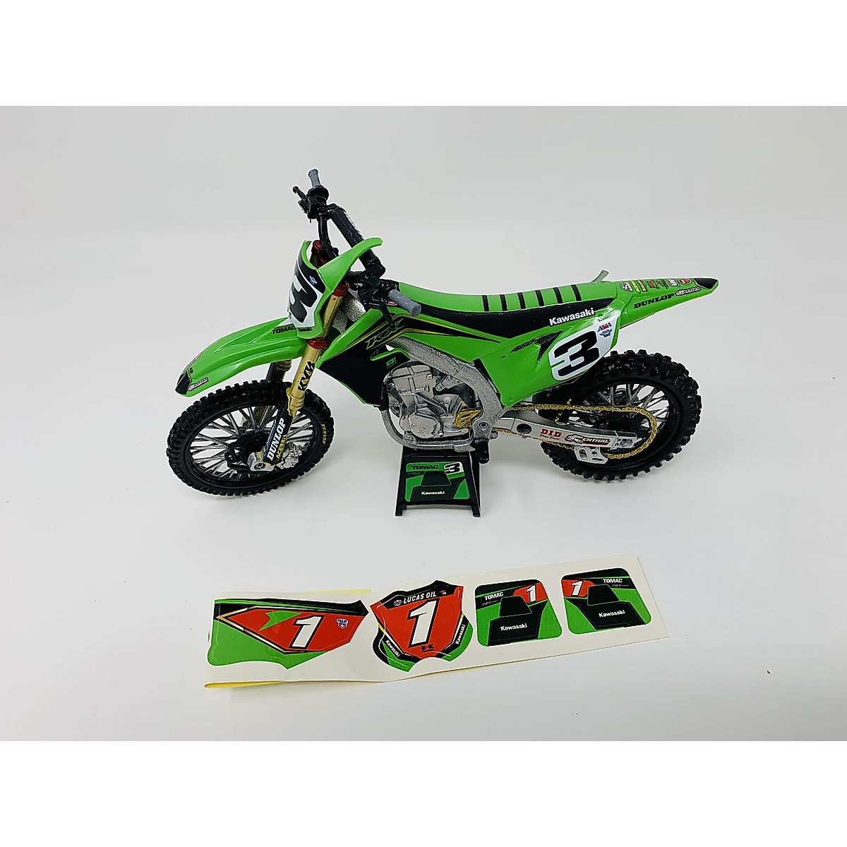 Kawasaki KX 450 #3 Eli Tomac Factory Racing 1/12 scale Diecast Motorcycle Model by New-Ray