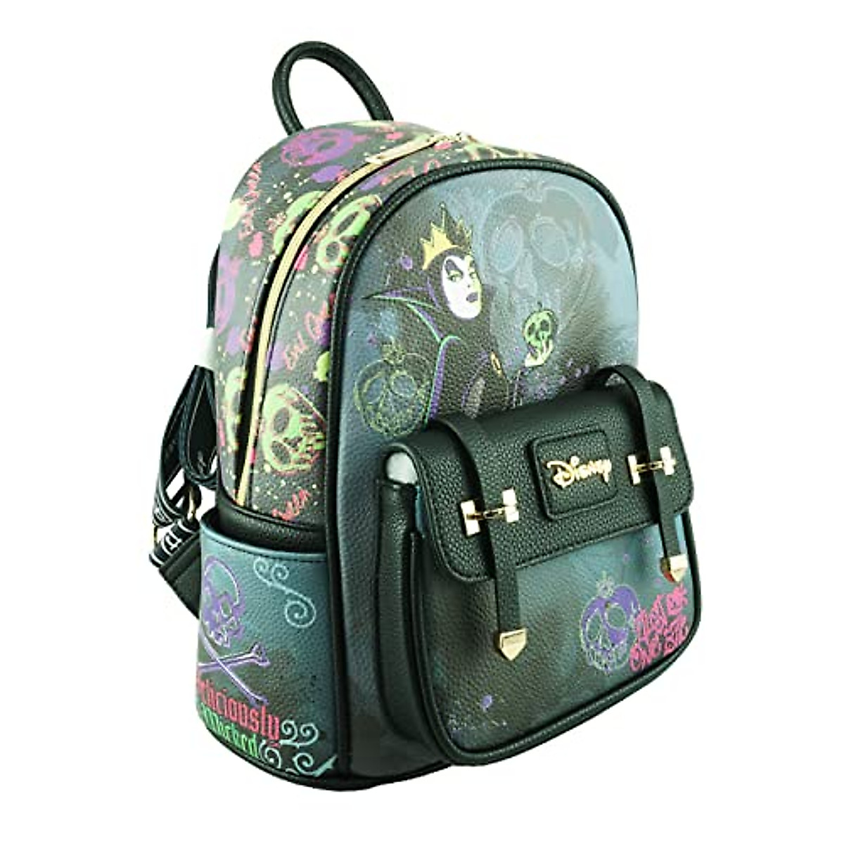 Wondapop Disney Evil Queen 11" Vegan Leather Fashion Mini Backpack