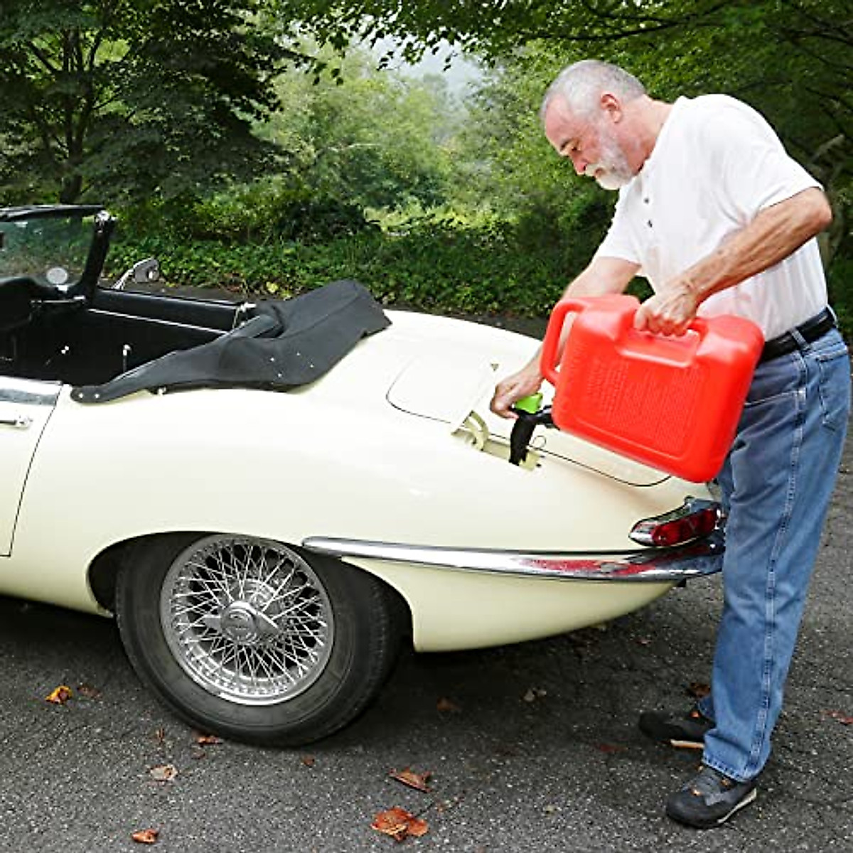 Scepter FSCG552 Fuel Container with Spill Proof SmartControl Spout, Red Gas Can, 5 Gallon
