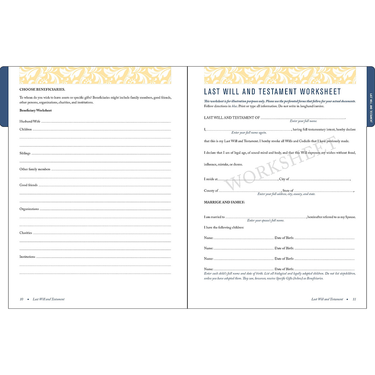 My Family Estate Legal Document Kit (includes Last Will and Testament, Health Care Proxy, and Legal Power of Attorney)