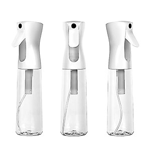 Houseables Continuous Spray Water Bottle, Water Hair Spray Bottle Mist 3PK, 12oz/355mL, Ultra Fine Mister, BPA Free, White Continuous Mist Spray Bottle, Hairspray Bottle Misting Spray Bottles For Hair