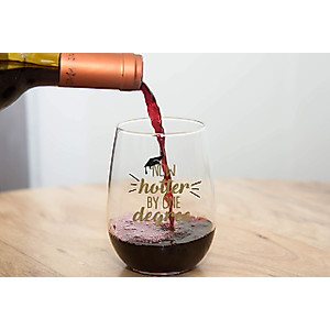 Funny Mugs, LOL Graduation Wine Glass Gift - Now Hotter by One Degree - 15oz Stemless Wine Glass Great Gift for College and High School Graduates