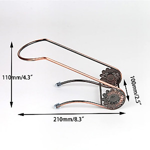 2PCS Wine Bottle Holder- Countertop Wine Rack - Wine Holder for Wine Storage - Red Bronze Metal Wine Rack - Wine Racks Countertop - Small Wine Rack - Tabletop Wine Rack