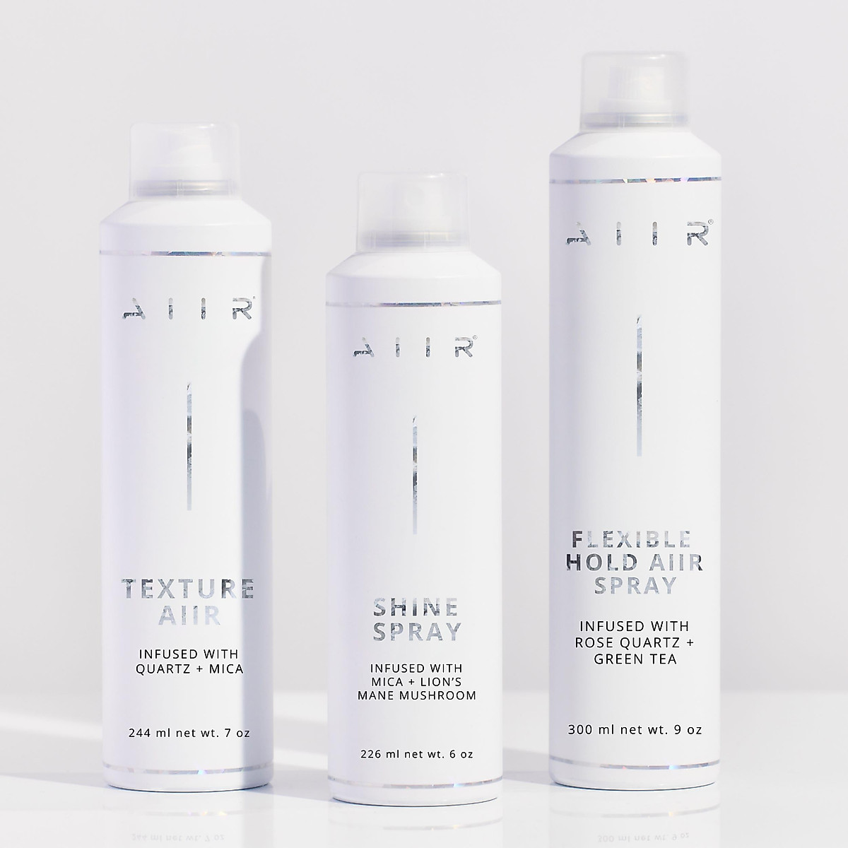 AIIR Flexible Hold Hairspray - Finishing Spray with Light Hold, Soft & Touchable Finish, Enhance Style & Shine, Fight Frizz with Humidity Resistance, Lightweight Hairspray for Fine Thin Hair, 9 oz