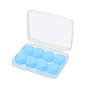 Silicone Ear Plugs for Sleeping Swimming Sound Blocking Reduction Noise with Shooting, Airplanes, Concerts, Mowing