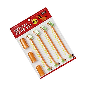 FOMIYES 1 Set Pet Toothbrush Pp Double Head Oral Care