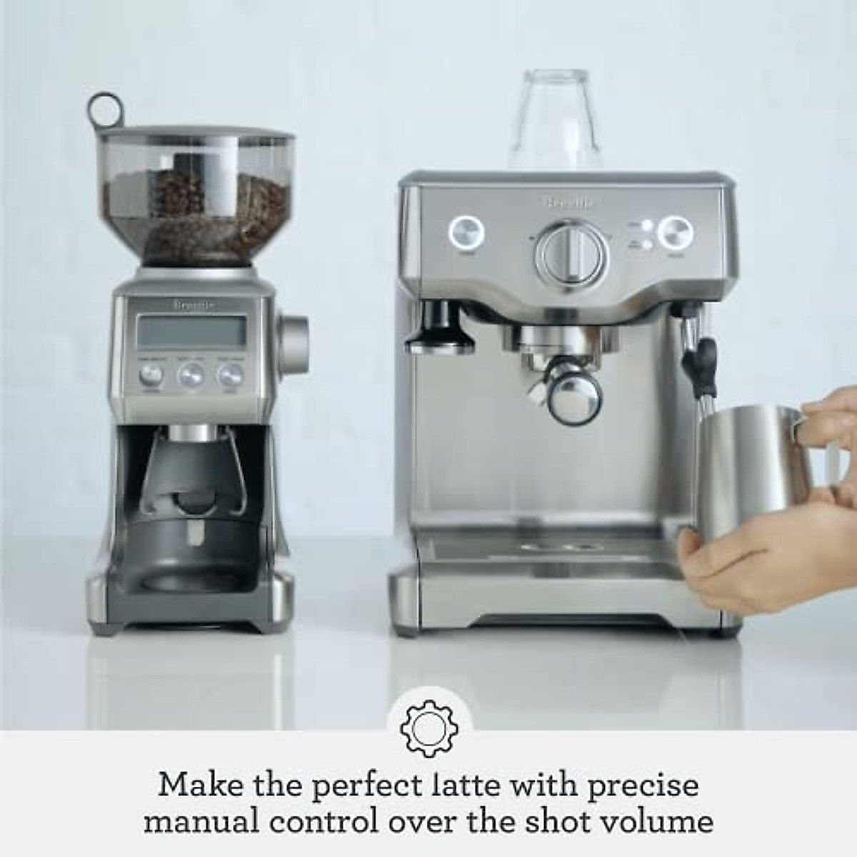 Breville Duo Temp Pro Espresso Machine,61 Fluid Ounces, Stainless Steel, BES810BSS