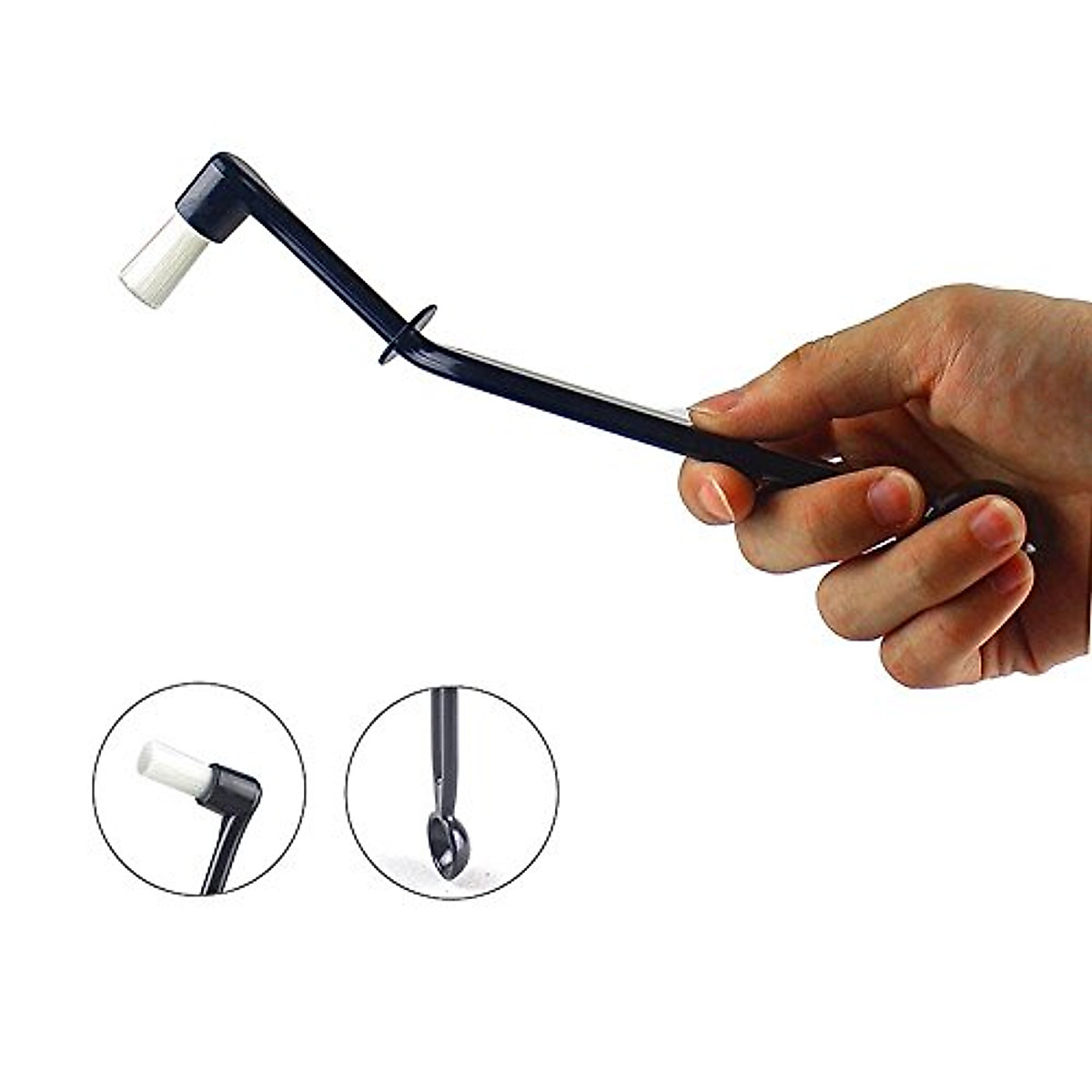 Number-one Coffee Machine Brush Cleaner Nylon Espresso Machine Brush Coffee Cleaning Tool with Spoon (Pack of 2)