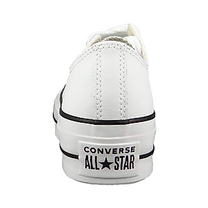 Converse Women's Chuck Taylor All Star Lift Clean Sneaker, White/Black/White, 7.5 M US
