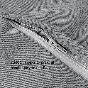 FBKPHSS Beanbag Cover Only, Ultra Soft Bean Bags Chairs Lazy Lounger Tatami (No Filler) Lounger Seat Bean Bag Cover Soft Beanbag Chair,Dark Grey,120 * 60cm