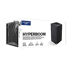 Ultimate Ears Hyperboom Portable & Home Wireless Bluetooth Speaker, Loud Speaker, Big Bass, Water resistant IPX4, 150 Ft Range – Black