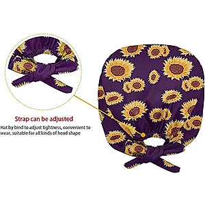 Cool Shark Working Cap Adjustable Working Hat with Sweatband Scrub Cap Bouffant Hat Cap Elastic Bandage Tie Back Hats Hair Covers Hat Dirtyproof Beanie for Women Men