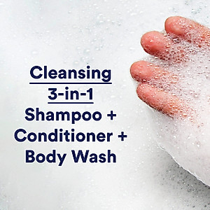 Suave Men 3-in-1 Shampoo Conditioner Body Wash for Gentle Cleansing and Conditioning Citrus Rush Mens Shampoo 3 in 1 Formula with Keratin and Glycerin 28 oz