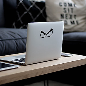 CloudCave Anime Stickers - Vinyl Transfer Anime Eye Decals for Oculus Quest 2 Headset, Playstation VR 2, or Other VR Headsets w/White Background - Removable Decal for Laptop, Car, Wall & more